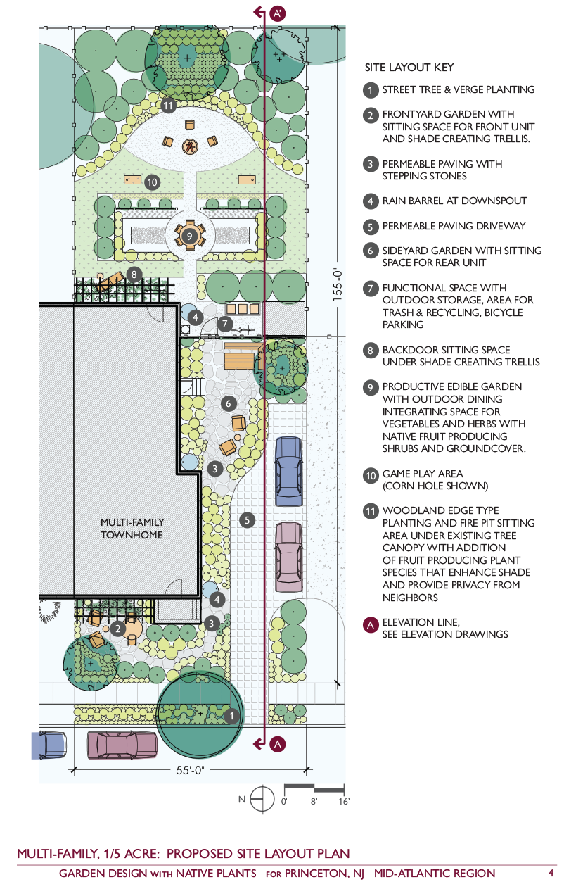 Princeton Multi-Family 1/5 Acre Design - Native Garden Designs